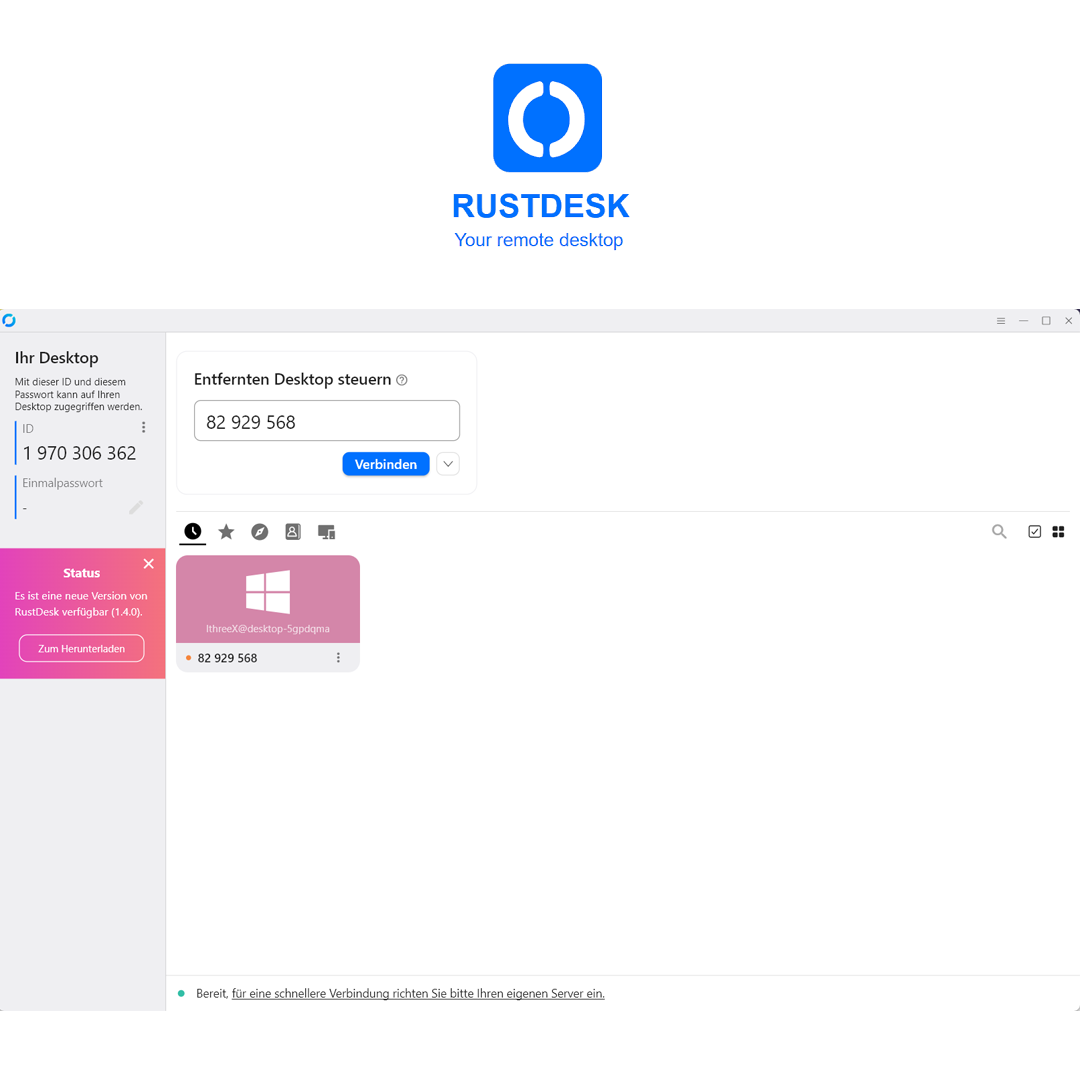 Effiziente Fernwartung mit RustDesk: Schnelle Hilfe